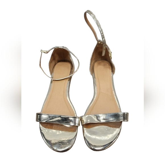 Dress Barn | Shoes | Db Studio Dress Barn Size 9 Gold Metallic Open Toe ...